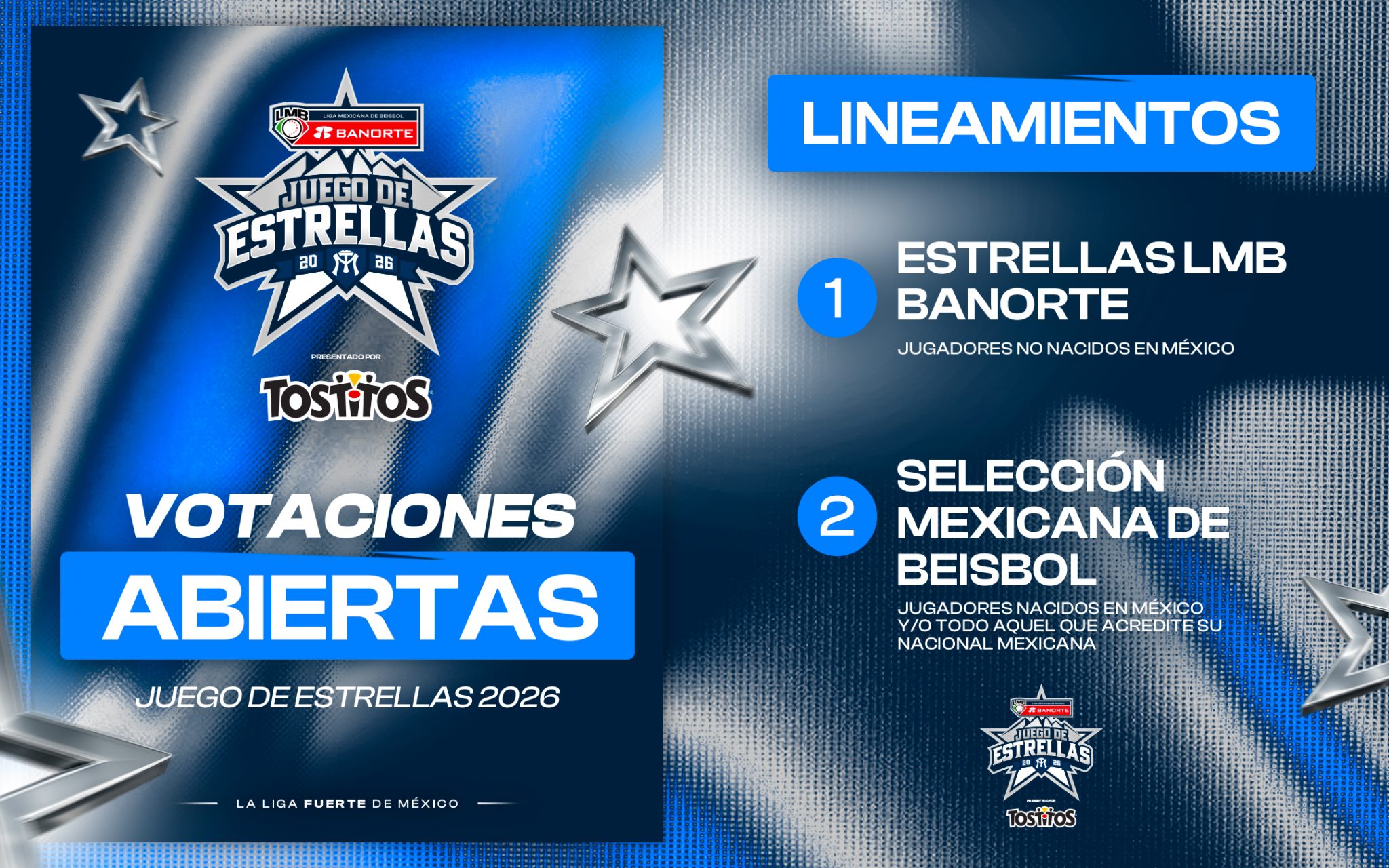 Arrancan las votaciones para el Juego de Estrellas LMB Banorte 2026 ...